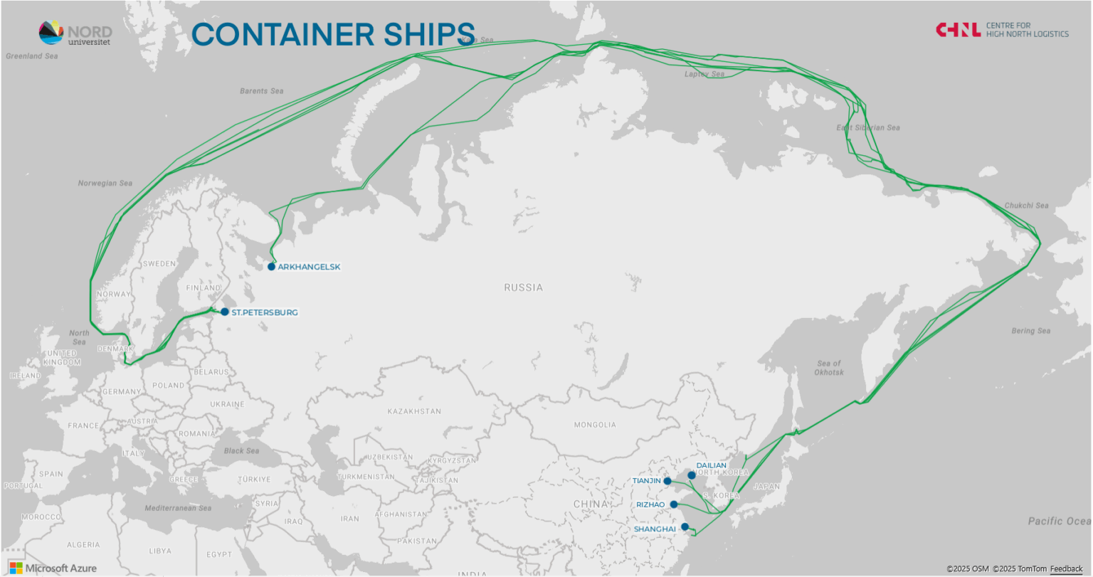 Overview of Transit voyages along the Northern Sea Route as of August ...